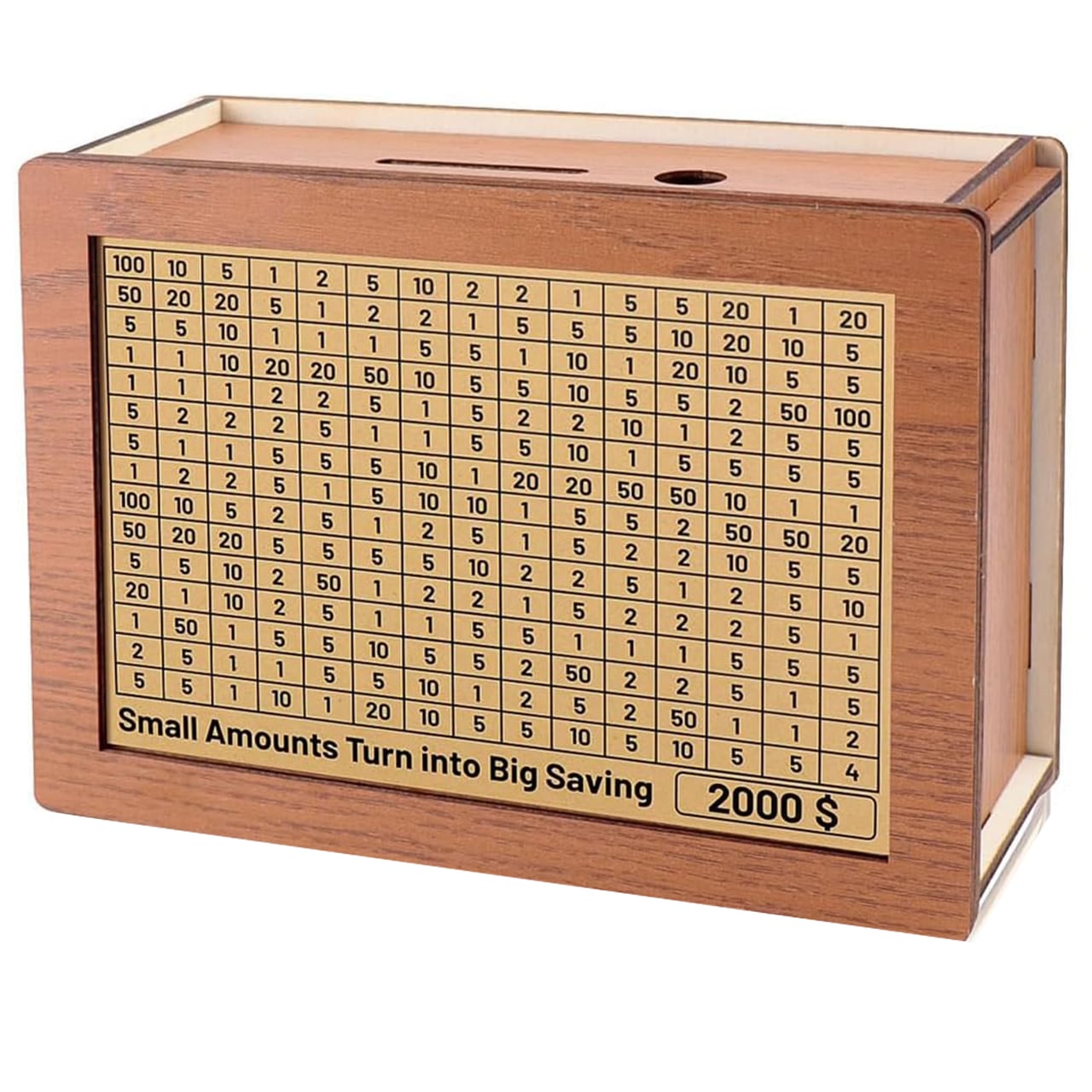 Sheets, set of 8 cards with different amounts for GoalSaver – Shopstar